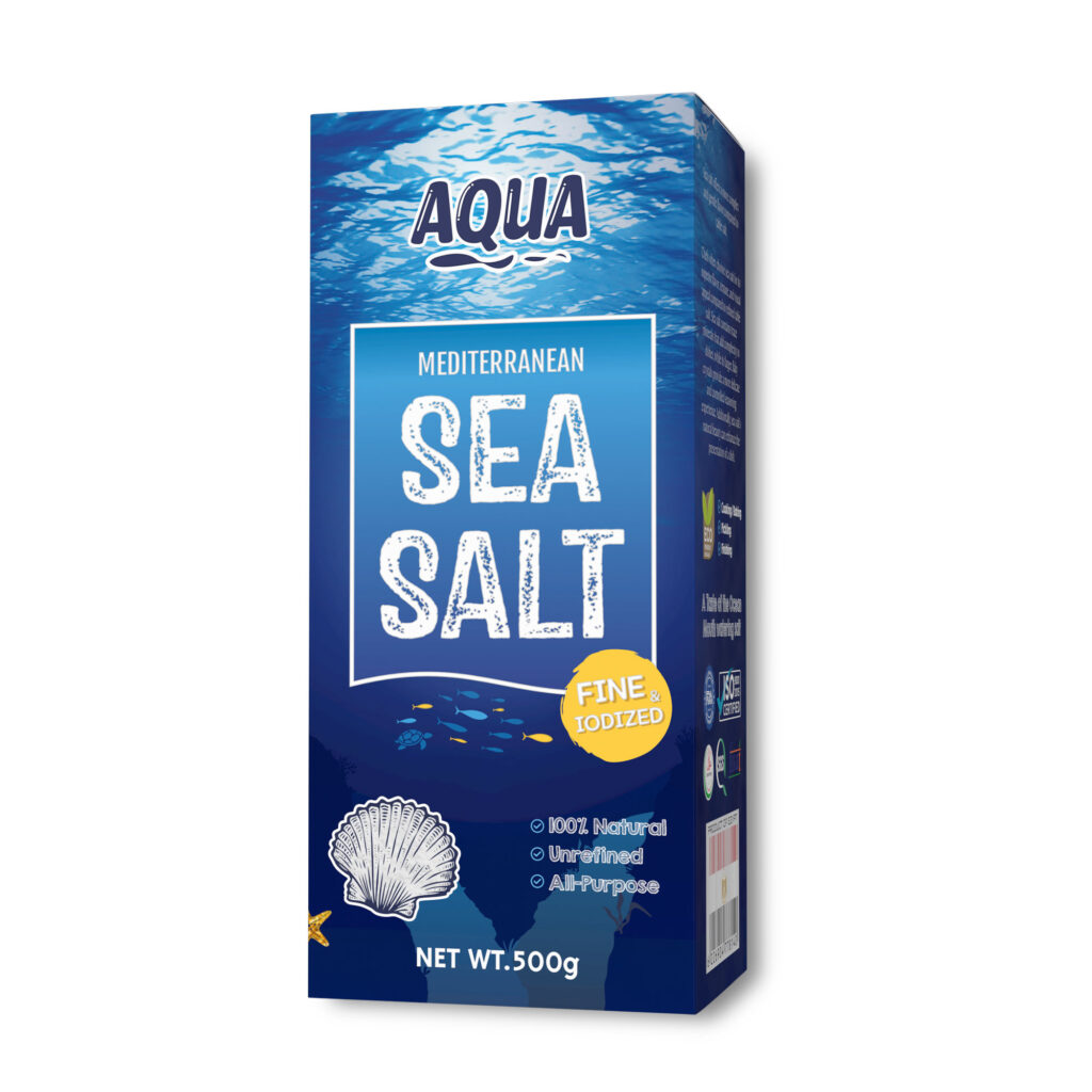AQUA (200g) and (500g) | The best Mediterranean Sea Salt - %Boom Plus